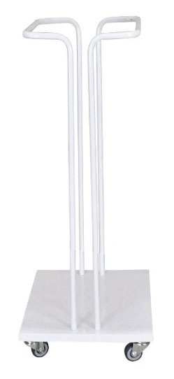 Tina Trolleys affaldsstativ m/hjul u/låg 60L hvid - Affaldsstativer og ...