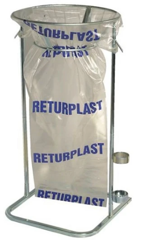 Tina Trolleys affaldsstativ t/returplast 240L - Affaldsstativer og ...